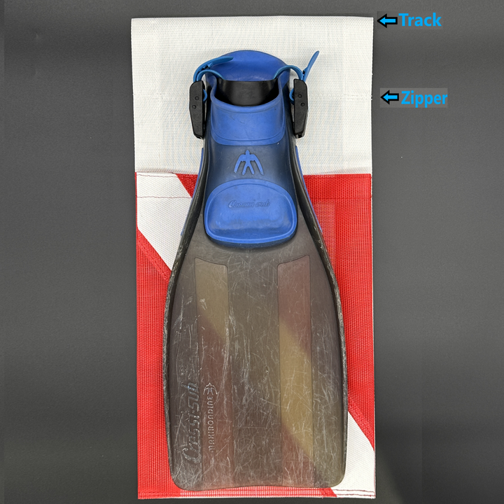 Finholder Dive Flag – Facsimile Pockets | Marine Dive Gear Storage ...
